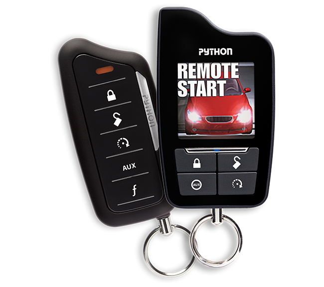 Python 5906P 2-Way Color LCD Remote Start/Alarm Combo w/ 1 Mile Range ...